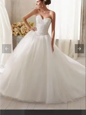 Mori Lee | Dresses | Mori Lee Strapless Sweetheart Beaded Ball Gown In ...